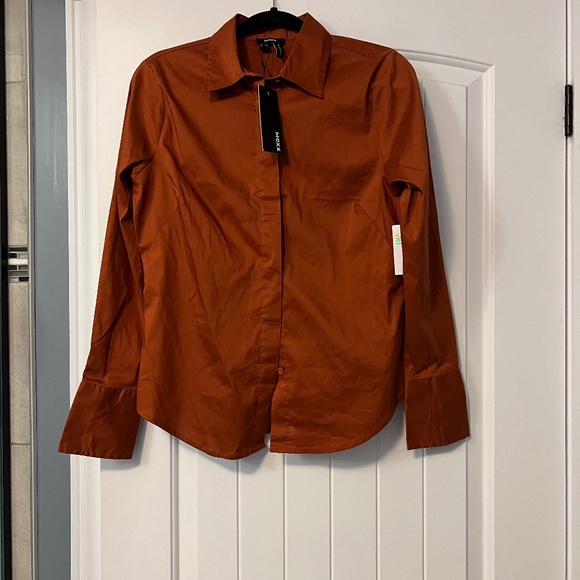Mexx | Tops | Mexx Burnt Orange Dress Shirt | Poshmark